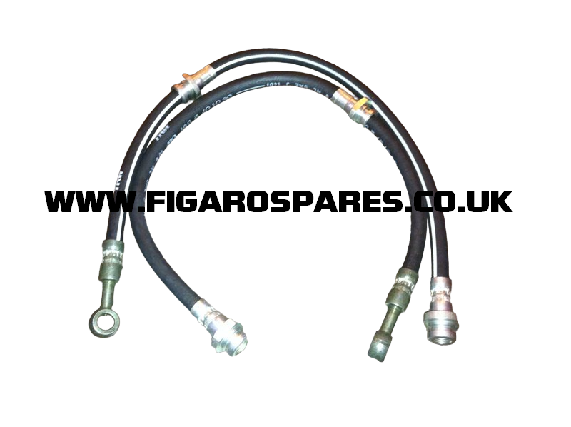 Nissan Pao Front Brake Hose Pair – Figaro Spares