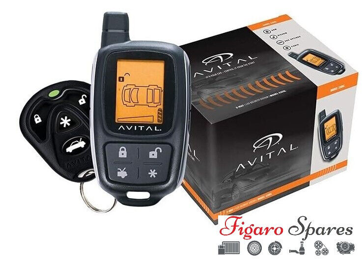Avital 3305L Car Alarm with 2-Way LCD 4-button remote – Figaro Spares